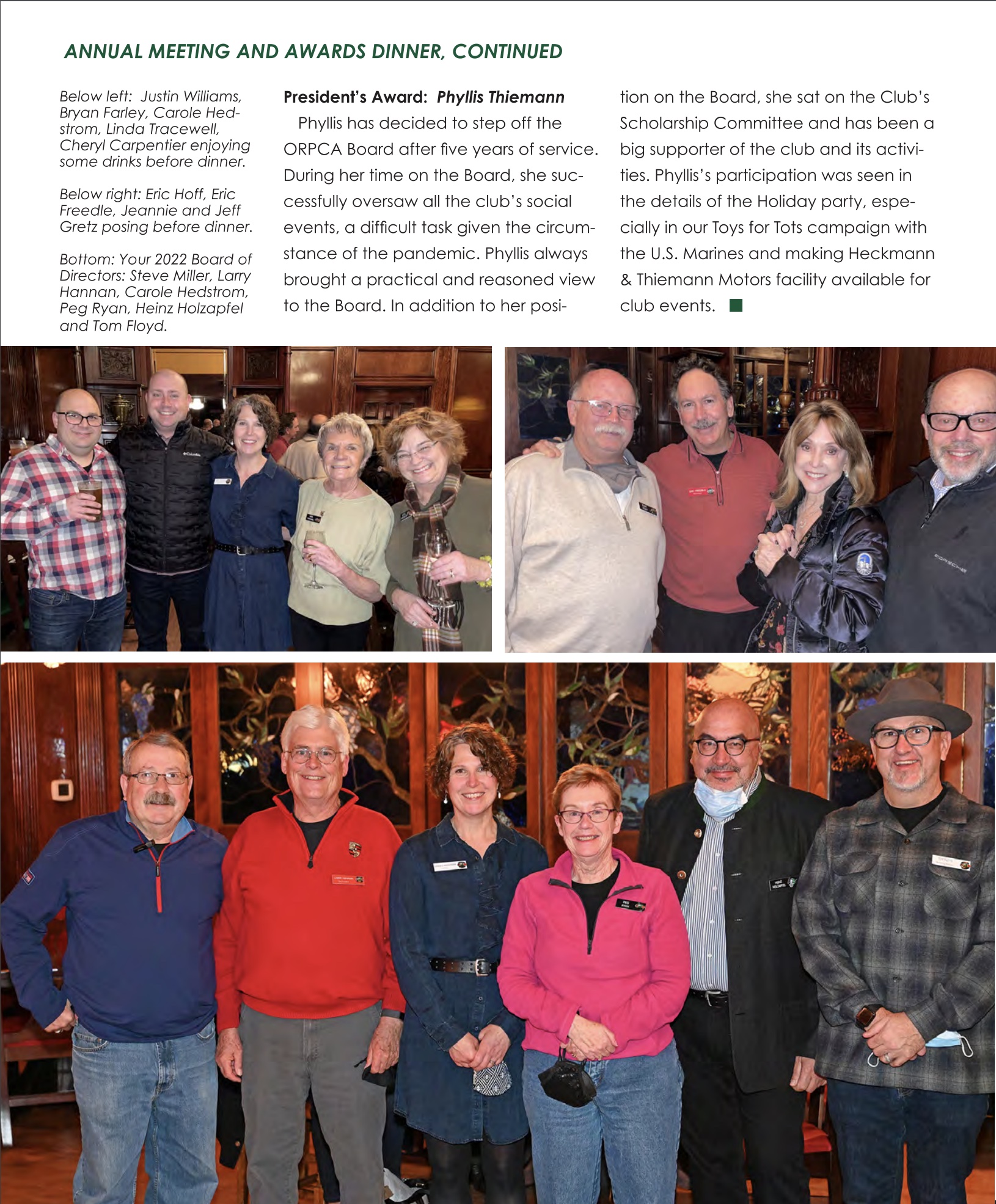 2021 Awards – Oregon Region – PCA